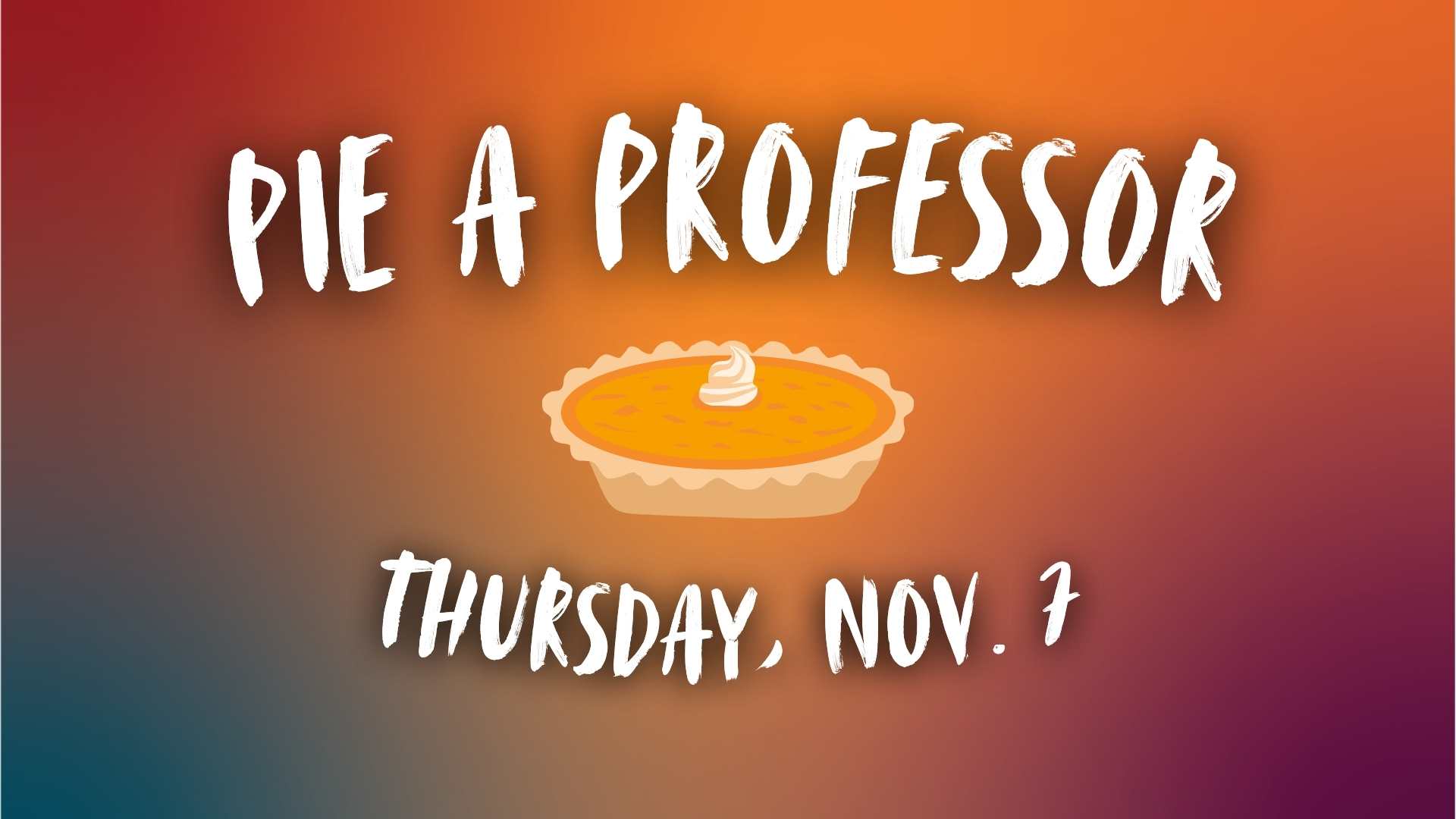 Pie a Professor