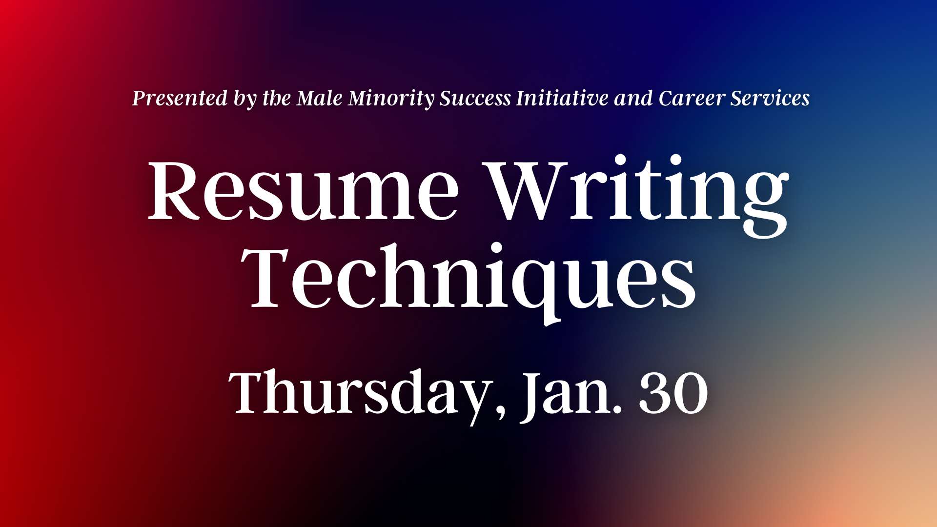 Resume Writing Techniques