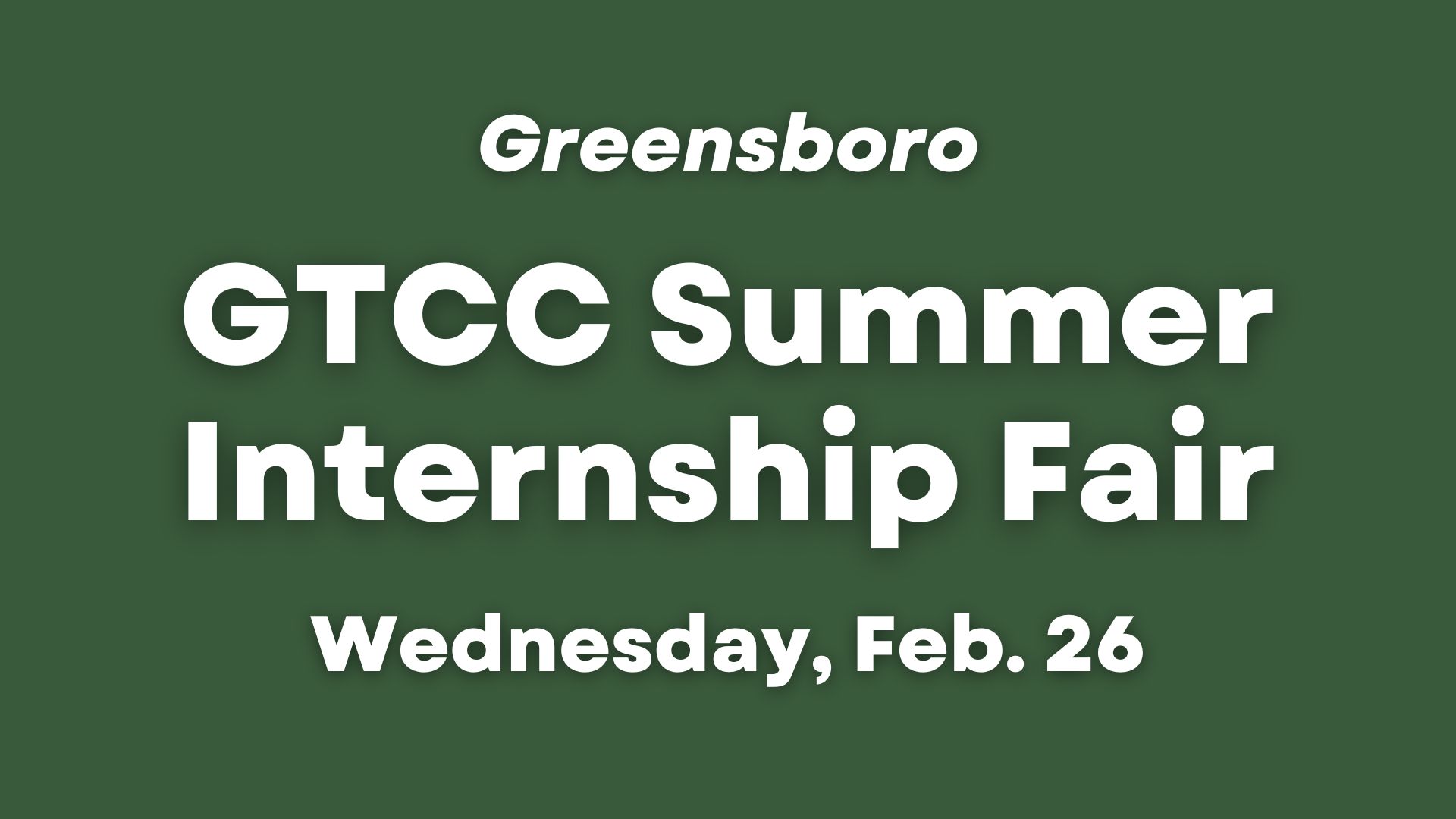 GTCC Summer Internship Fair