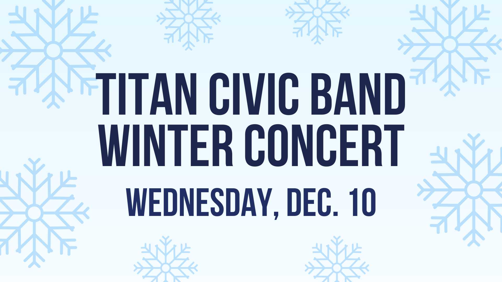 Titan Civic Band Winter Concert